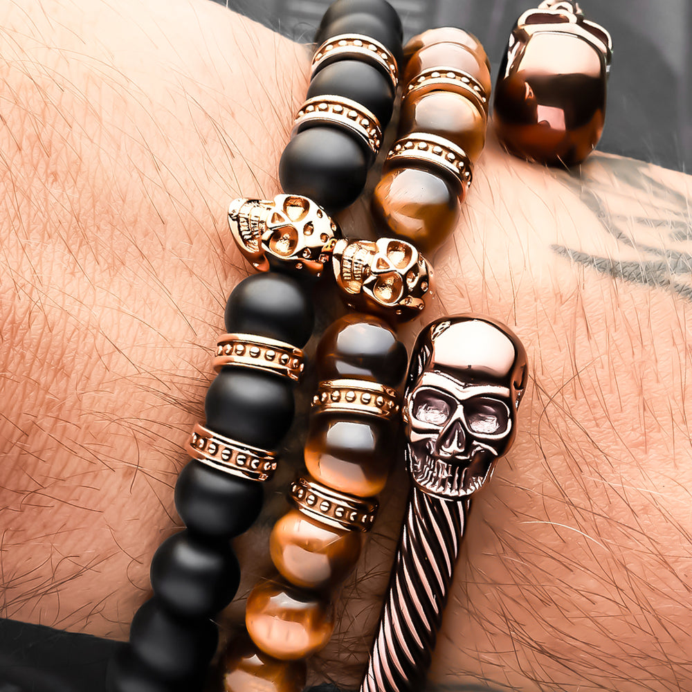 Warlock Box - Dark Gold Jewelry Skulls for Men – SkeletonHD