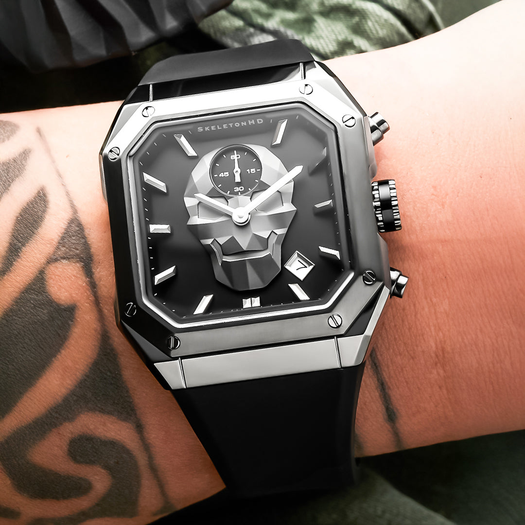 PHANTOM·X Men's Luxury Skull Watch – SkeletonHD