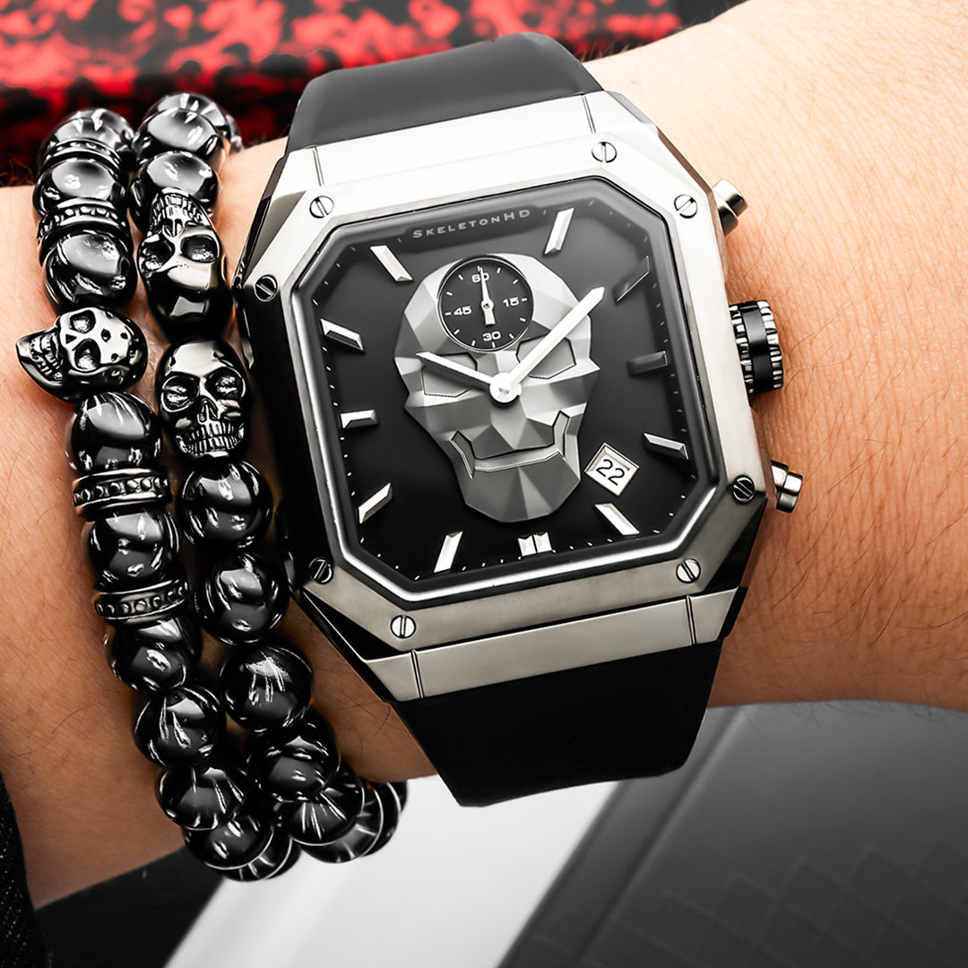 PHANTOM·X Men's Luxury Skull Watch – SkeletonHD