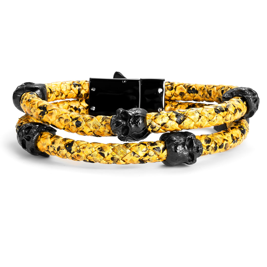 Leather x Skulls Bracelets – SkeletonHD