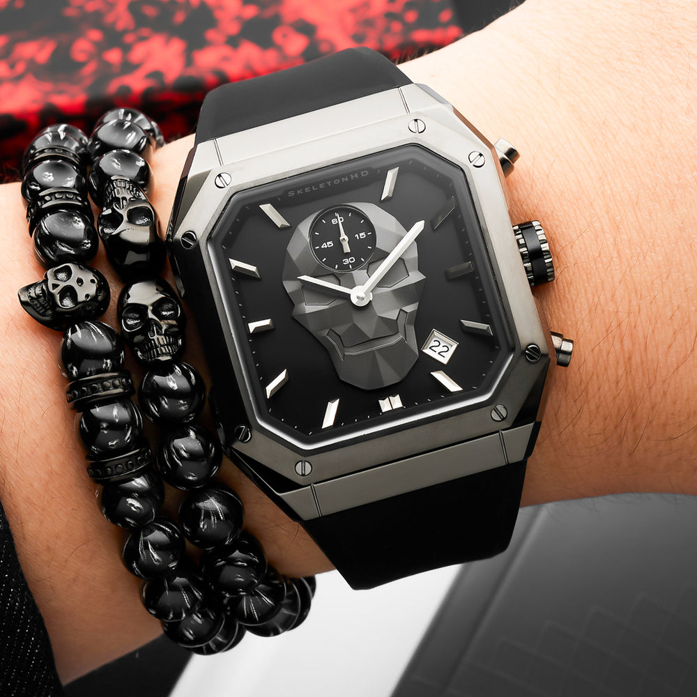 PHANTOM·X Men's Luxury Skull Watch – SkeletonHD