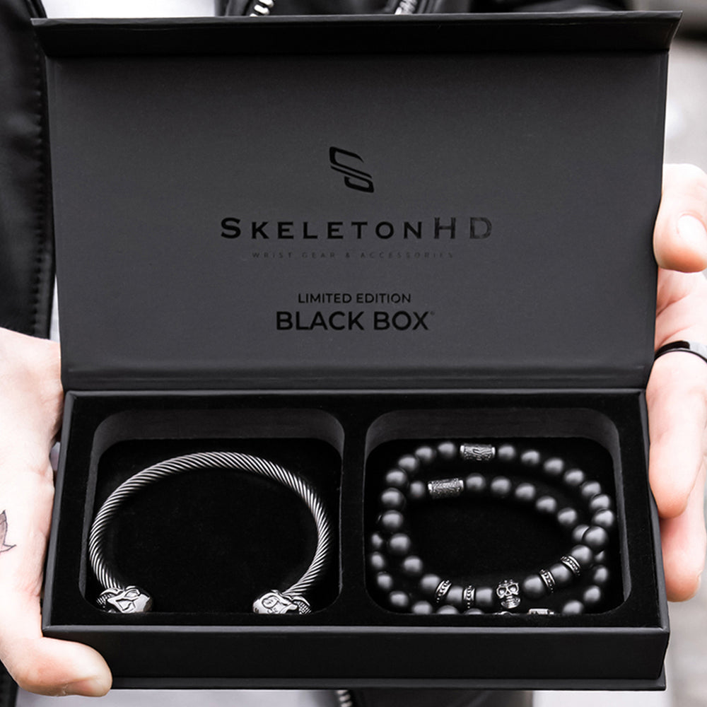 Storm Box - Jet Black Skulls for Men – SkeletonHD