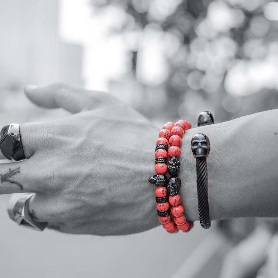 Red Devils Stack - Blood Red Skull Designer Gear by SkeletonHD